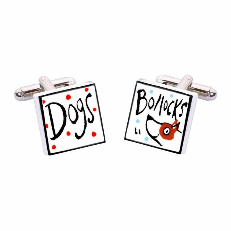 Dogs Bollocks Cufflinks by Sonia Spencer | King & Priory