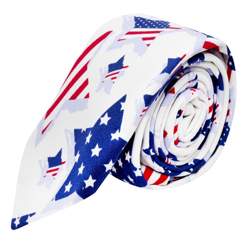 USA Stars & Stripes Design Tie | King & Priory