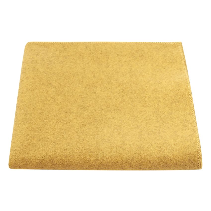 Mustard Yellow Donegal Tweed Pocket Square, Handkerchief | King & Priory